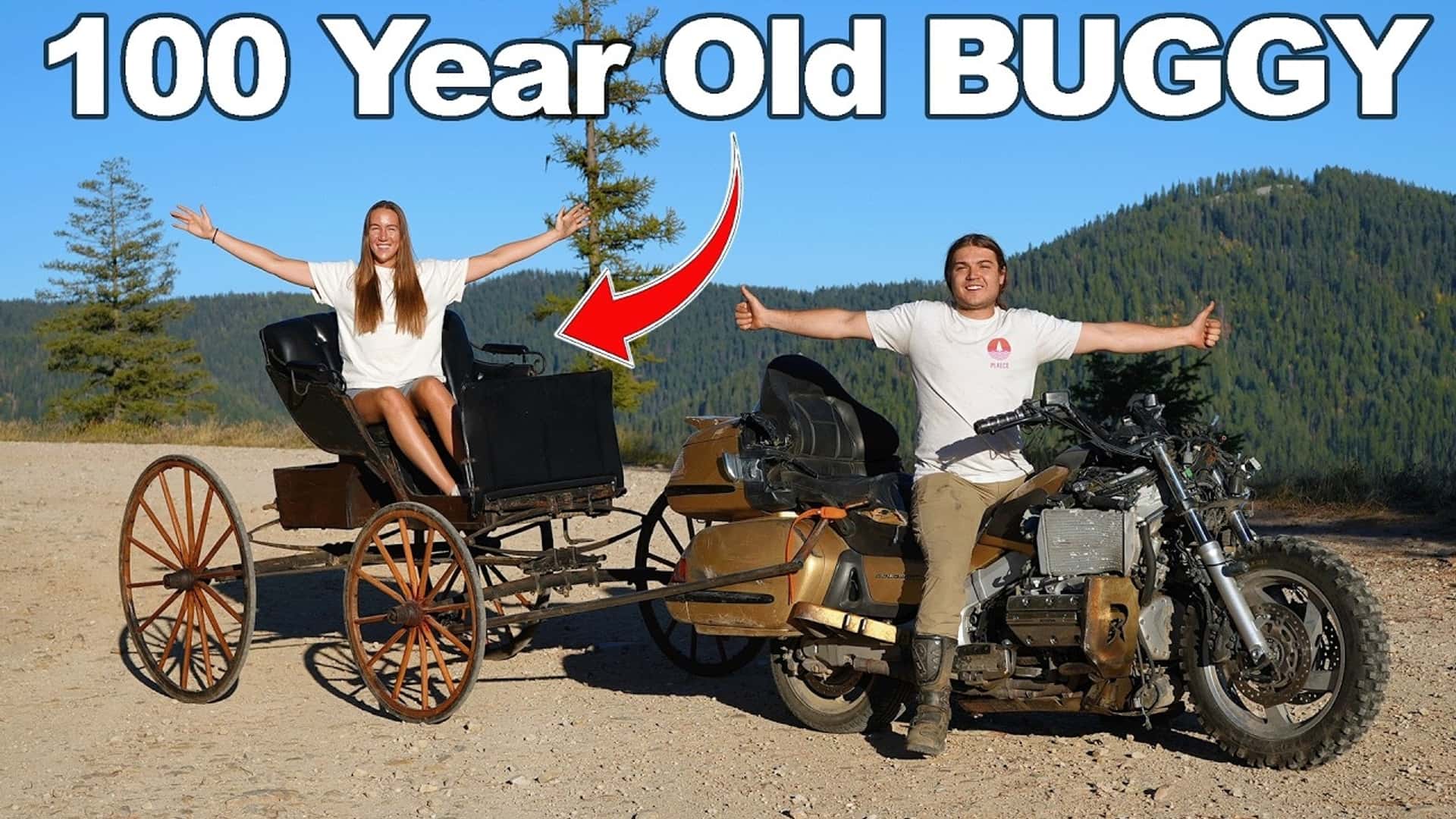 Watch An Off-Road Gold Wing Haul a 19th Century Buggy 100 Miles ...