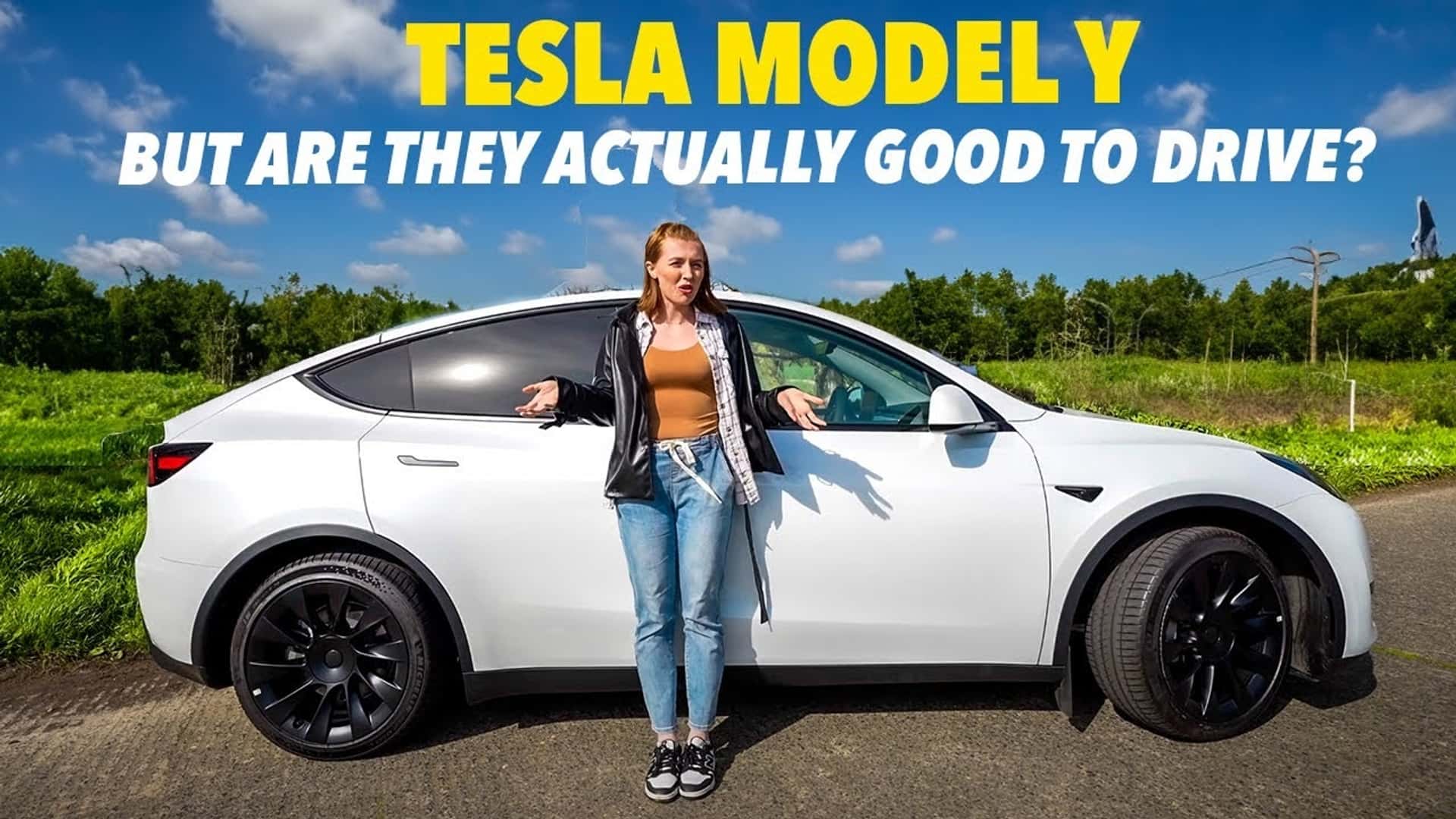 Car enthusiast test drives a 2024 Tesla Model Y for the first time ...