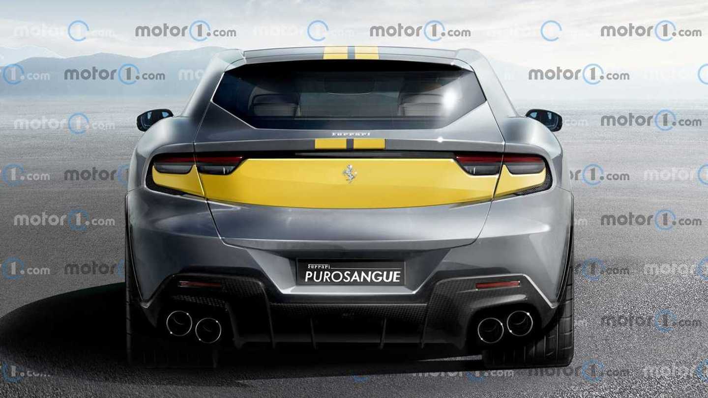 Notre illustration de la version sportive du Ferrari Purosangue