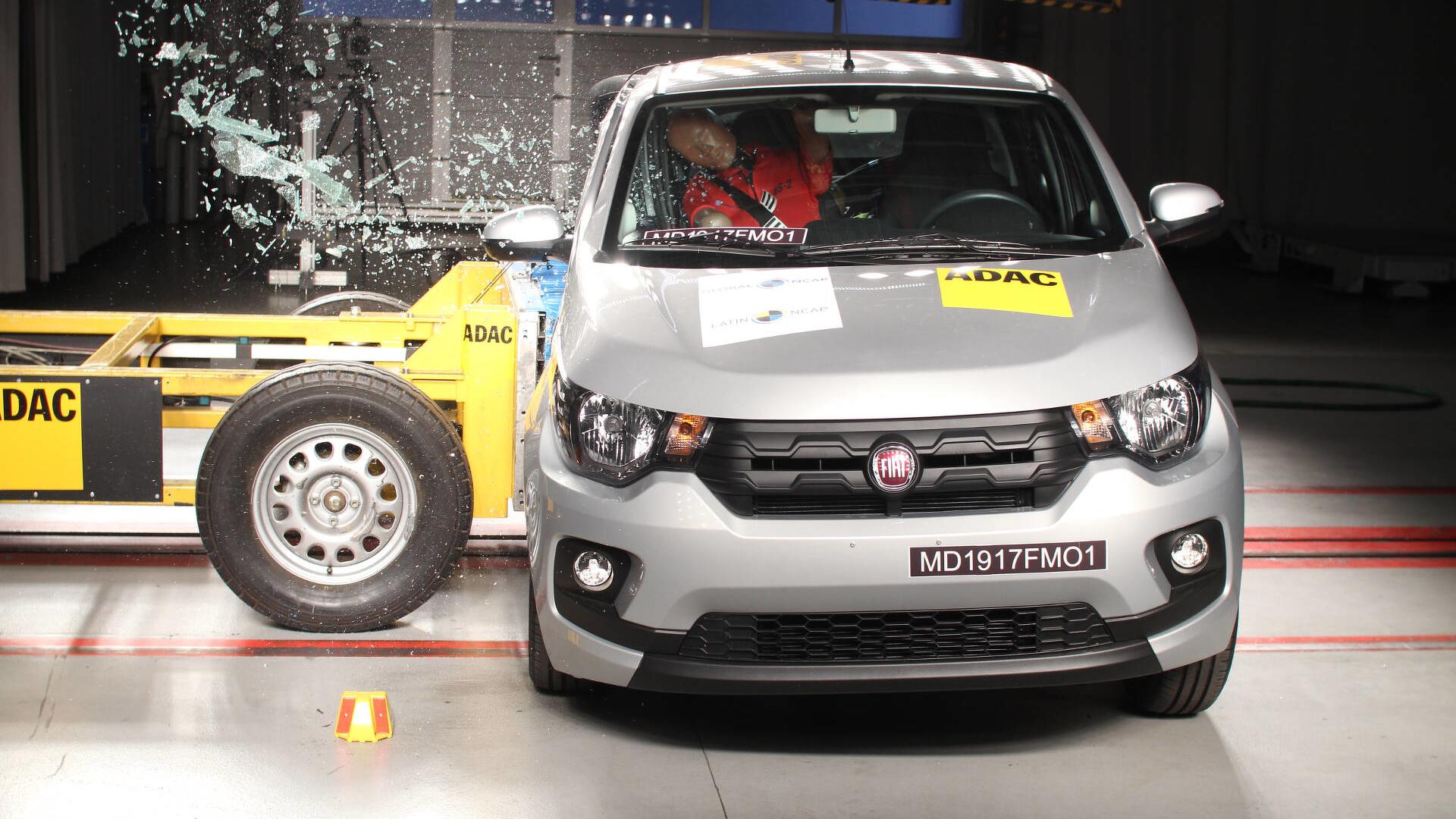 Fiat Mobi leva apenas 1 estrela na mais nova rodada do Latin NCAP