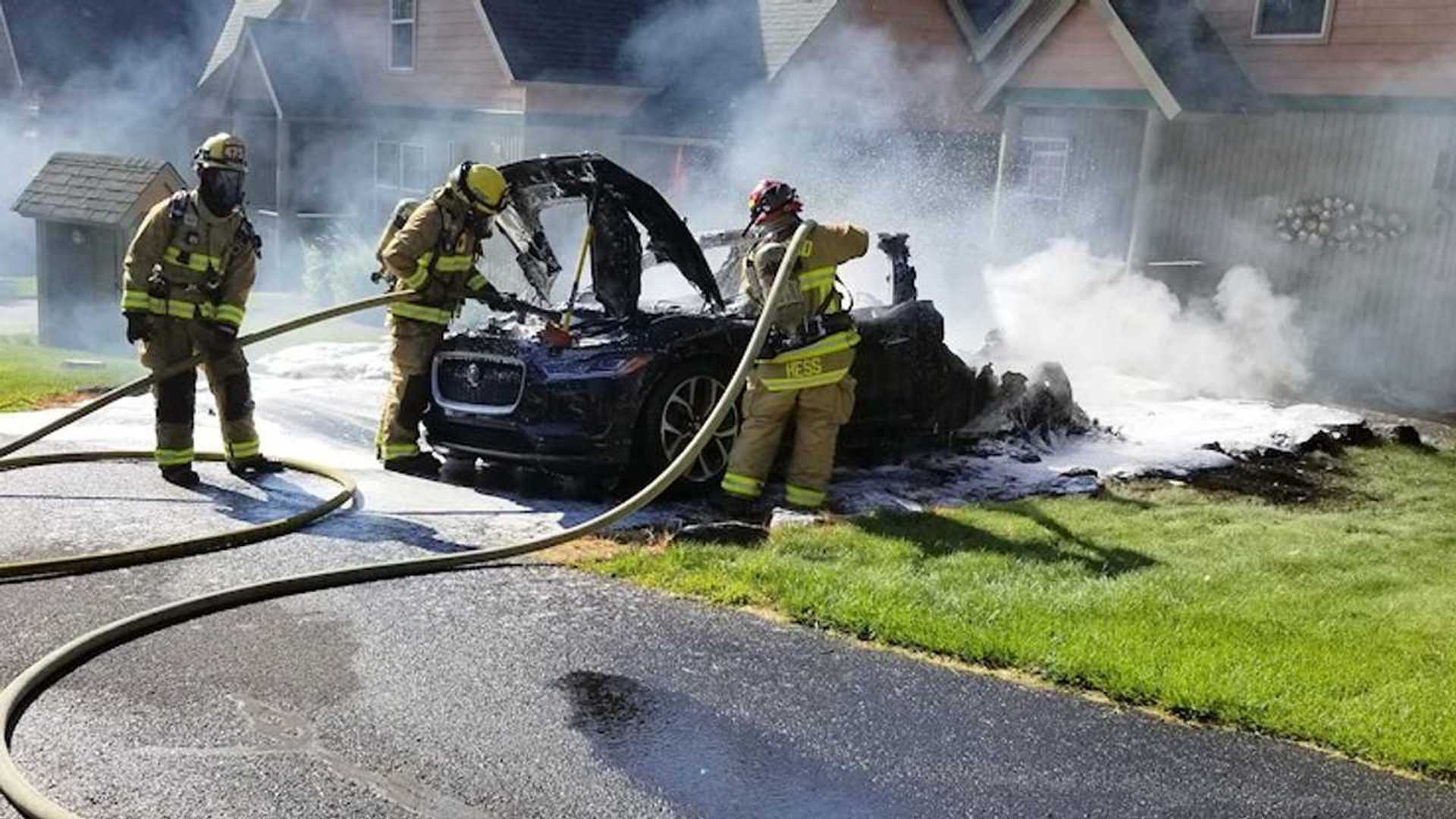 Jaguar I-Pace Catches Fire While Charging In Hungary