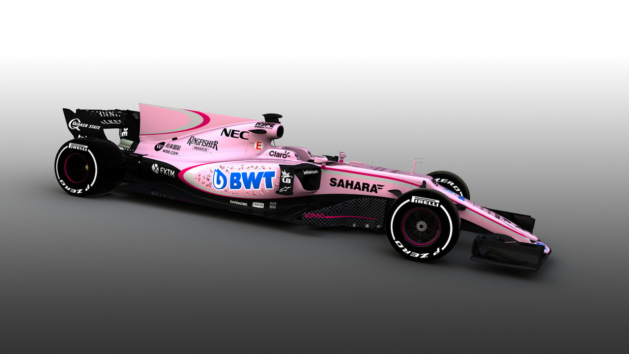 F1 2017: Force India reveals new pink livery