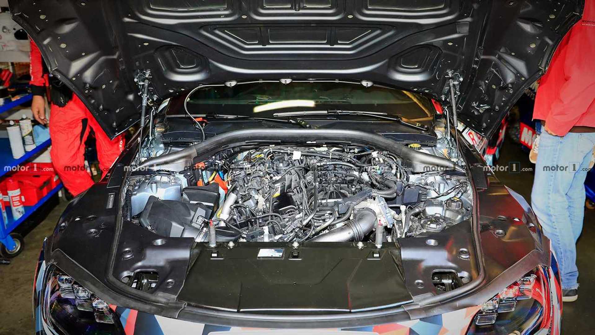 Toyota Supra Race Car Spied With Hideously Ugly Engine