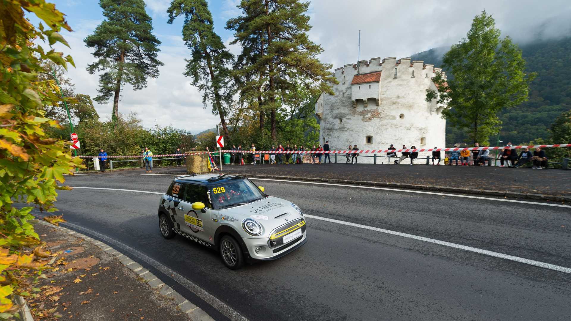 Stripped Out MINI Cooper SE Makes Rallying Debut In Romanian Hillclimb ...