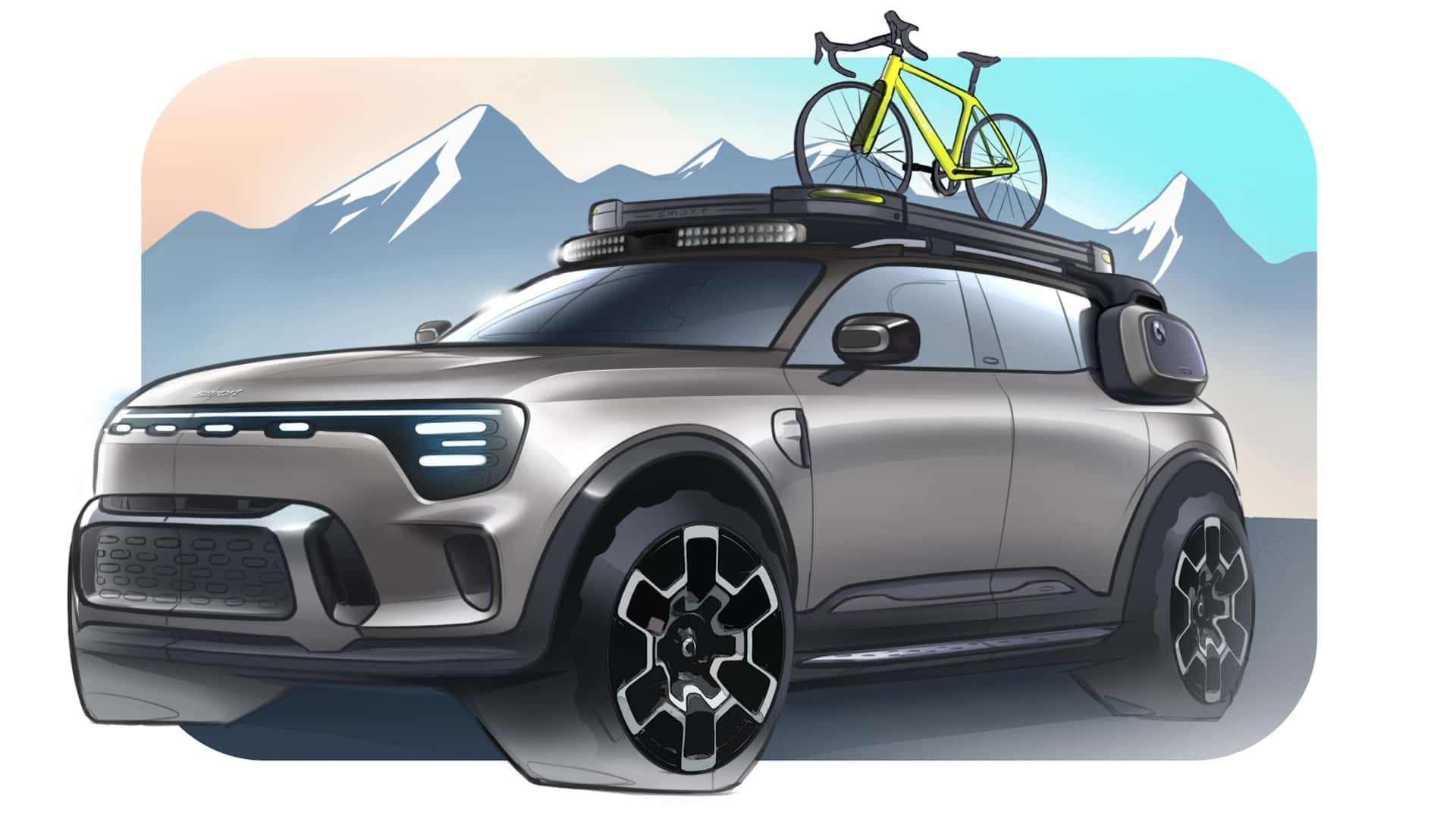 smart's new SUV can already be customised with a wide range of accessories