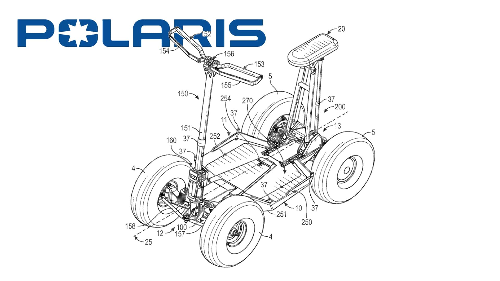 Polaris Just Patented a 4-Wheel Off-Road Electric Scooter