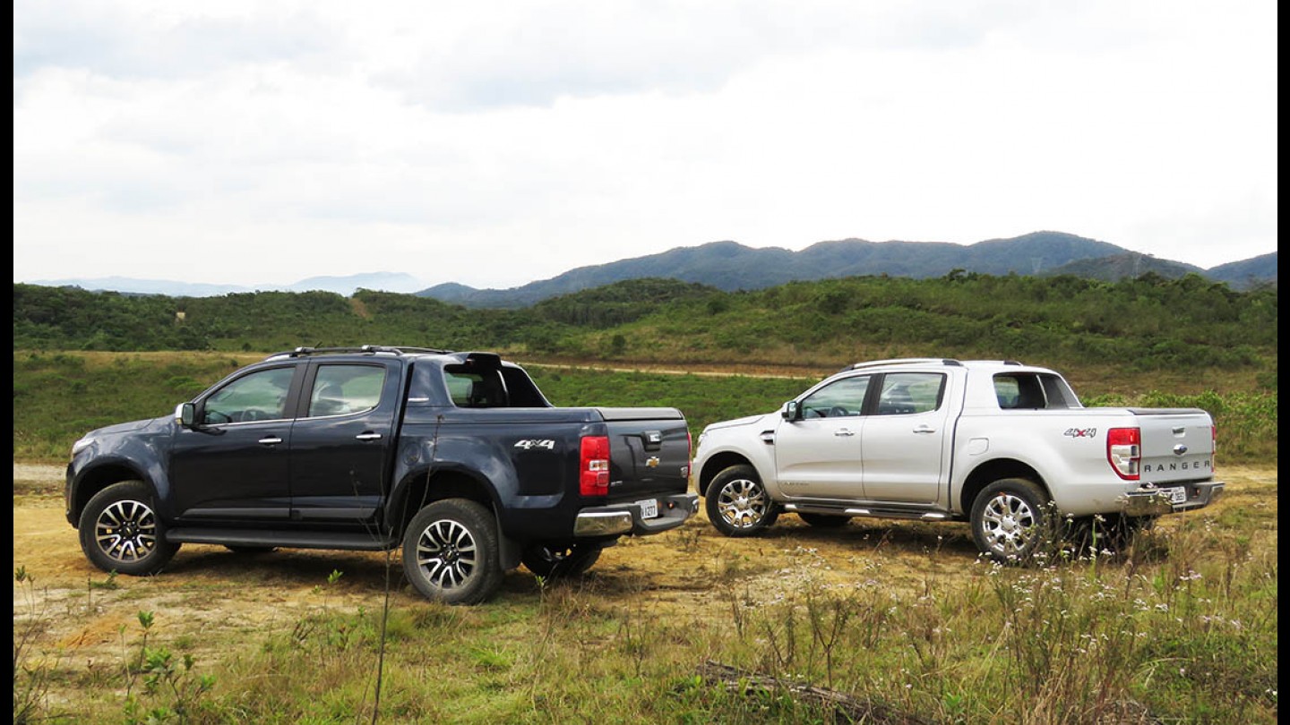Teste CARPLACE: Novas GM S10 e Ford Ranger 2017 disputam clássico do ...