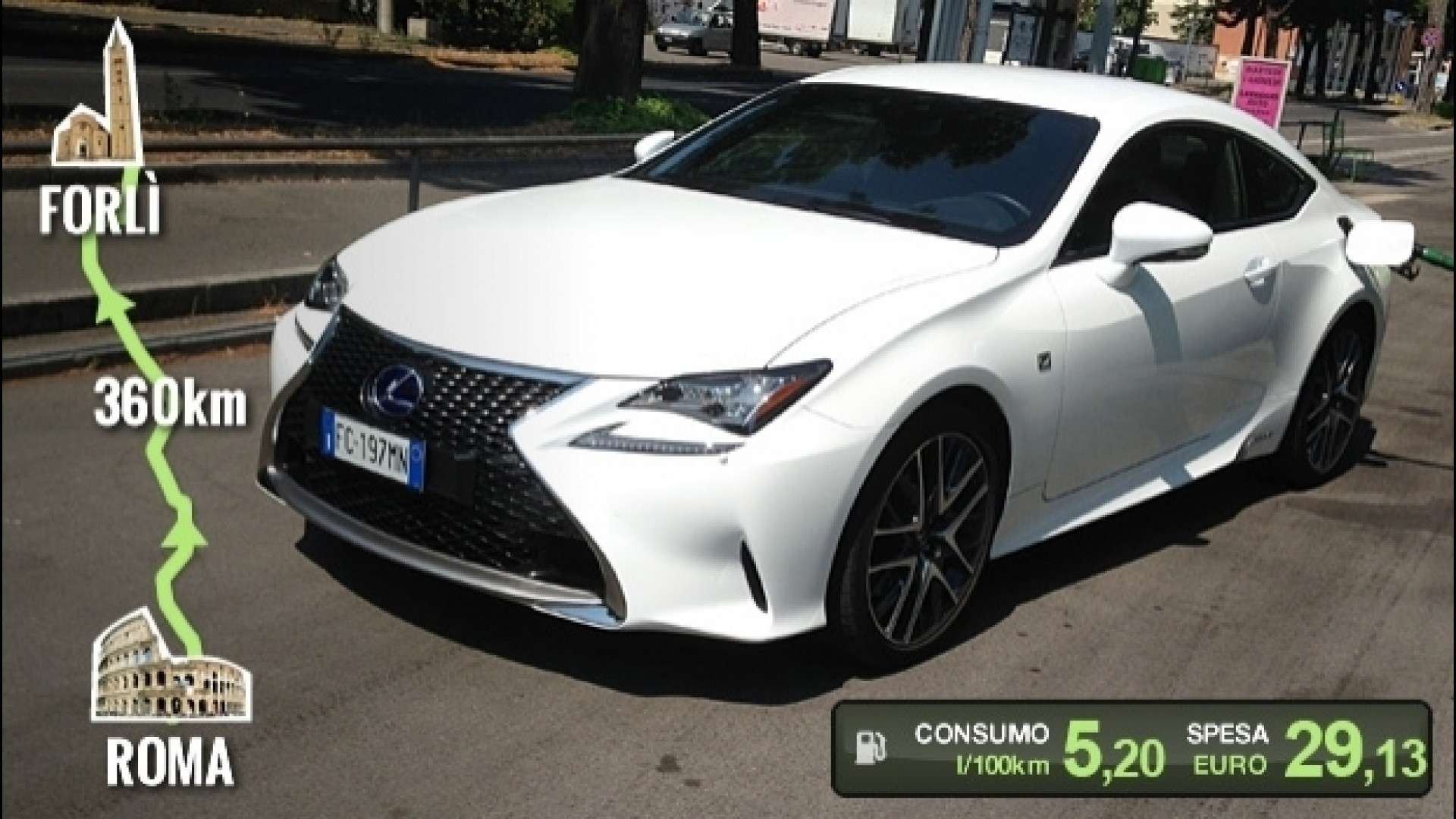 Lexus RC Hybrid, la prova dei consumi reali