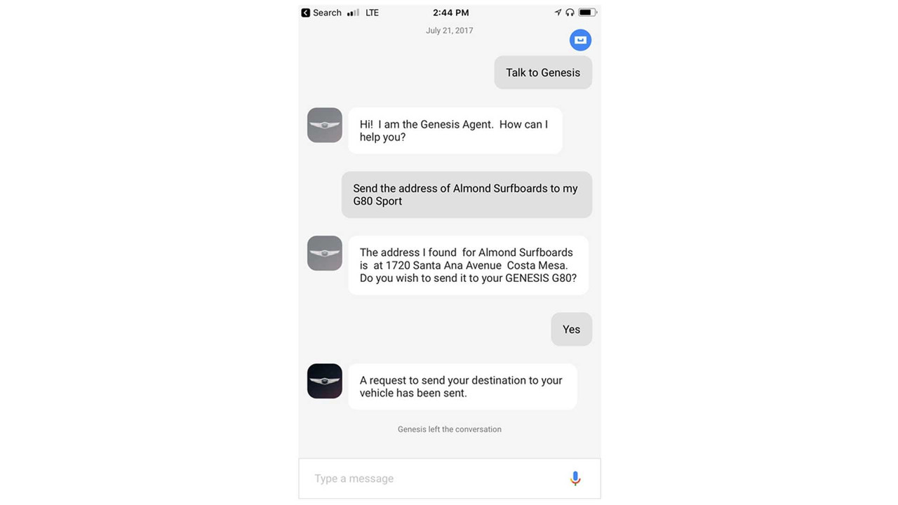 New Genesis App Lets Owners Control Car With Google Assistant
