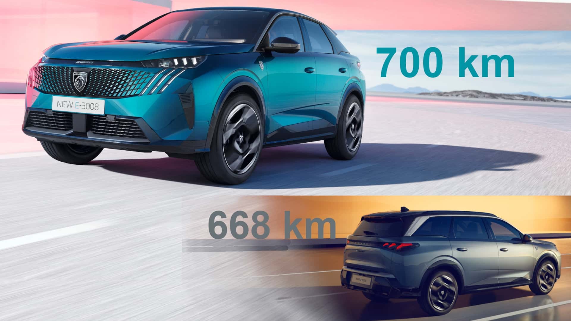 Peugeot E-3008 und E-5008 : Long-Range-Versionen stehen in Paris