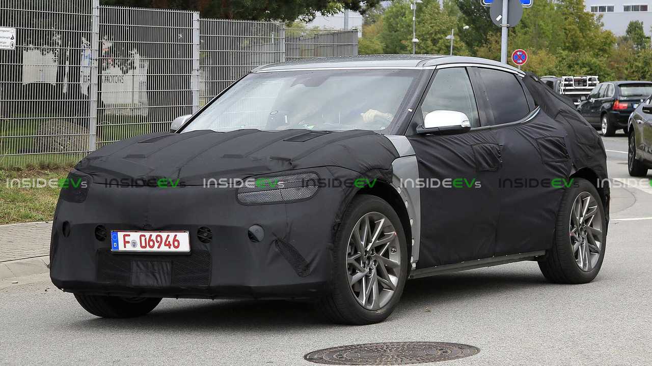 Genesis JW EV Snapped Still Testing Under Full-Body Camouflage
