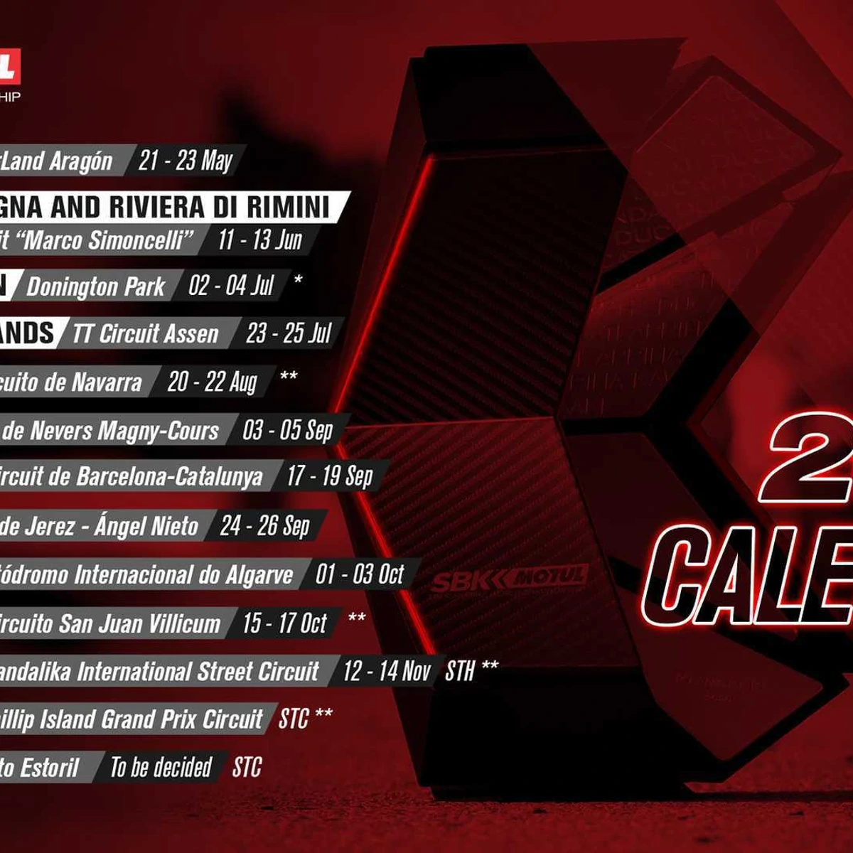 World Superbike Schedule