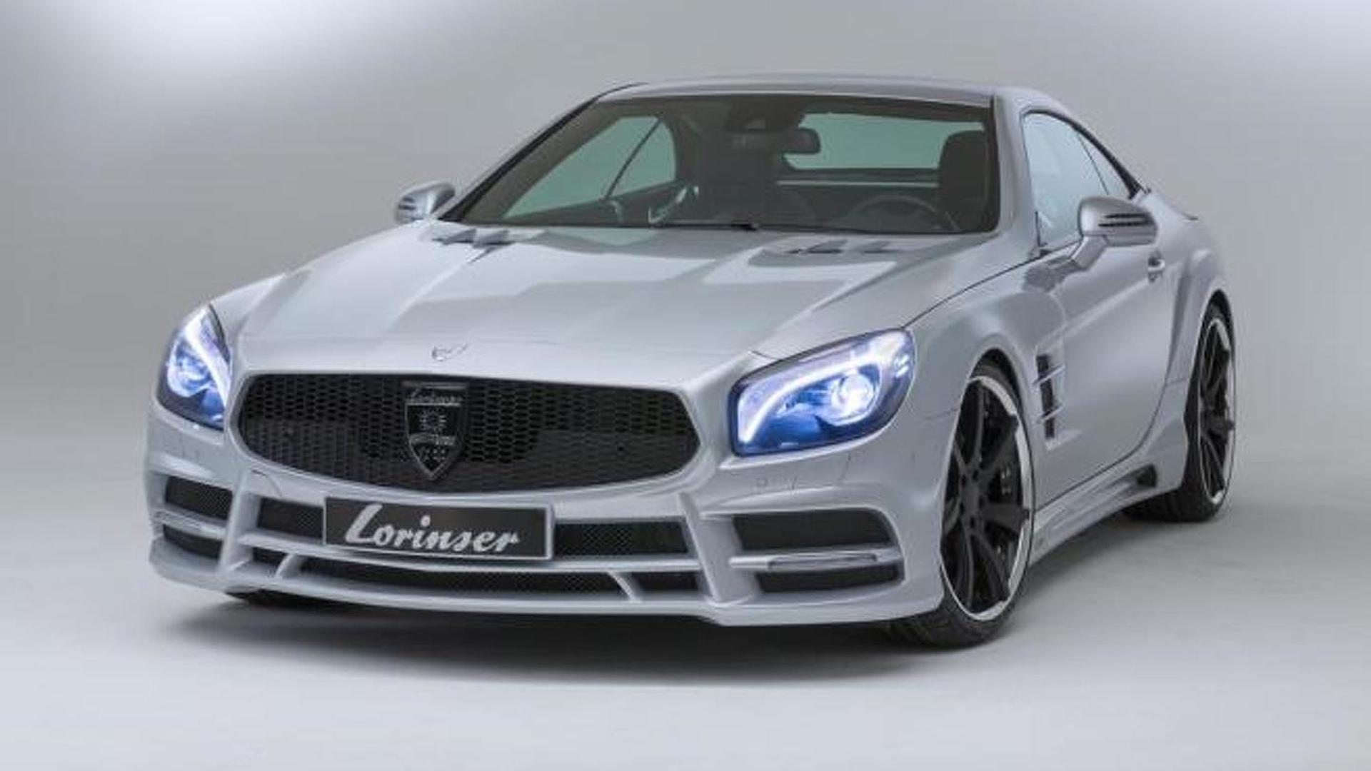Mercedes-Benz SL 500 with aero package from Lorinser arriving in Essen