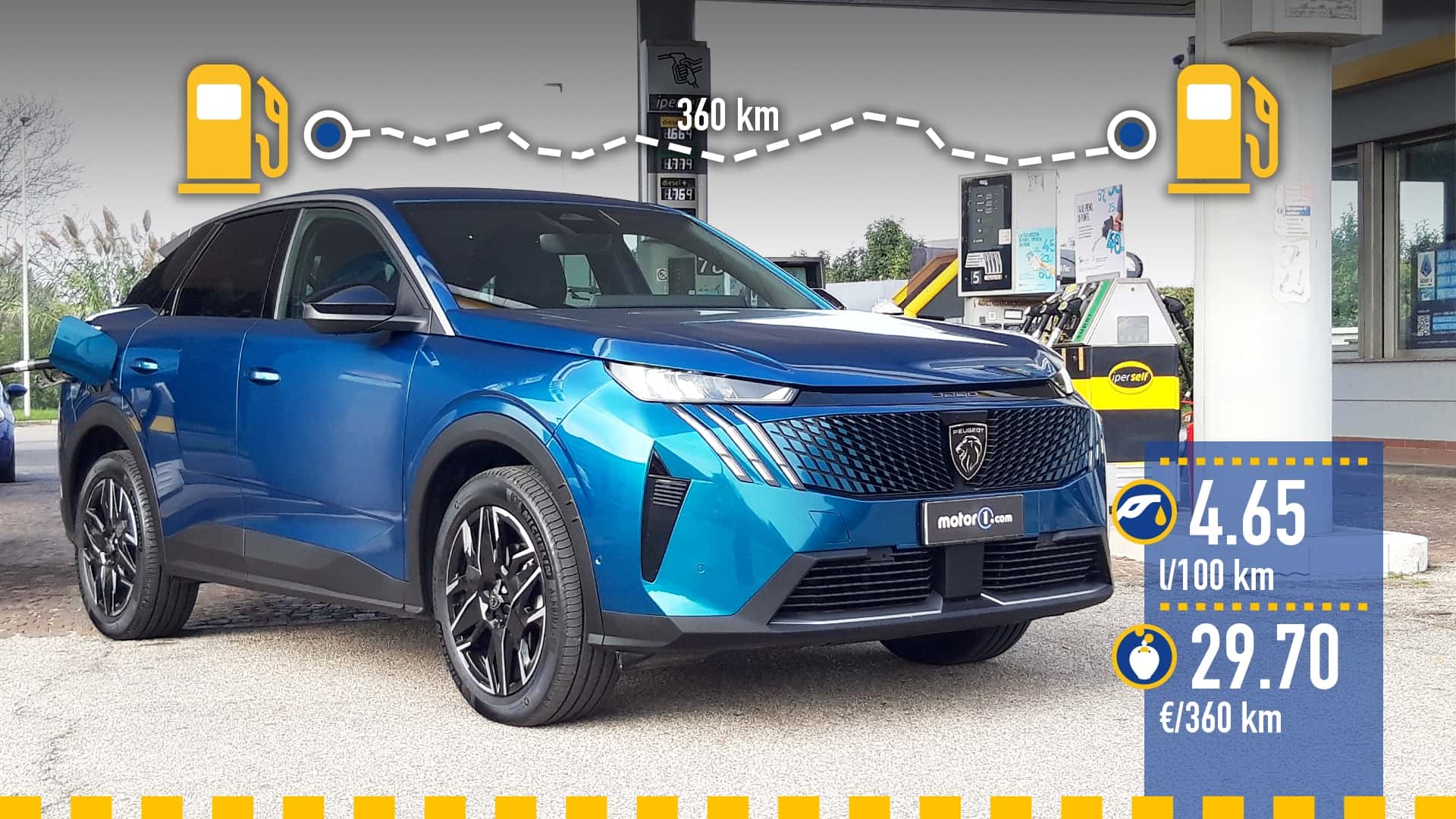 Peugeot 3008 mild hybrid (2024), la prova dei consumi reali