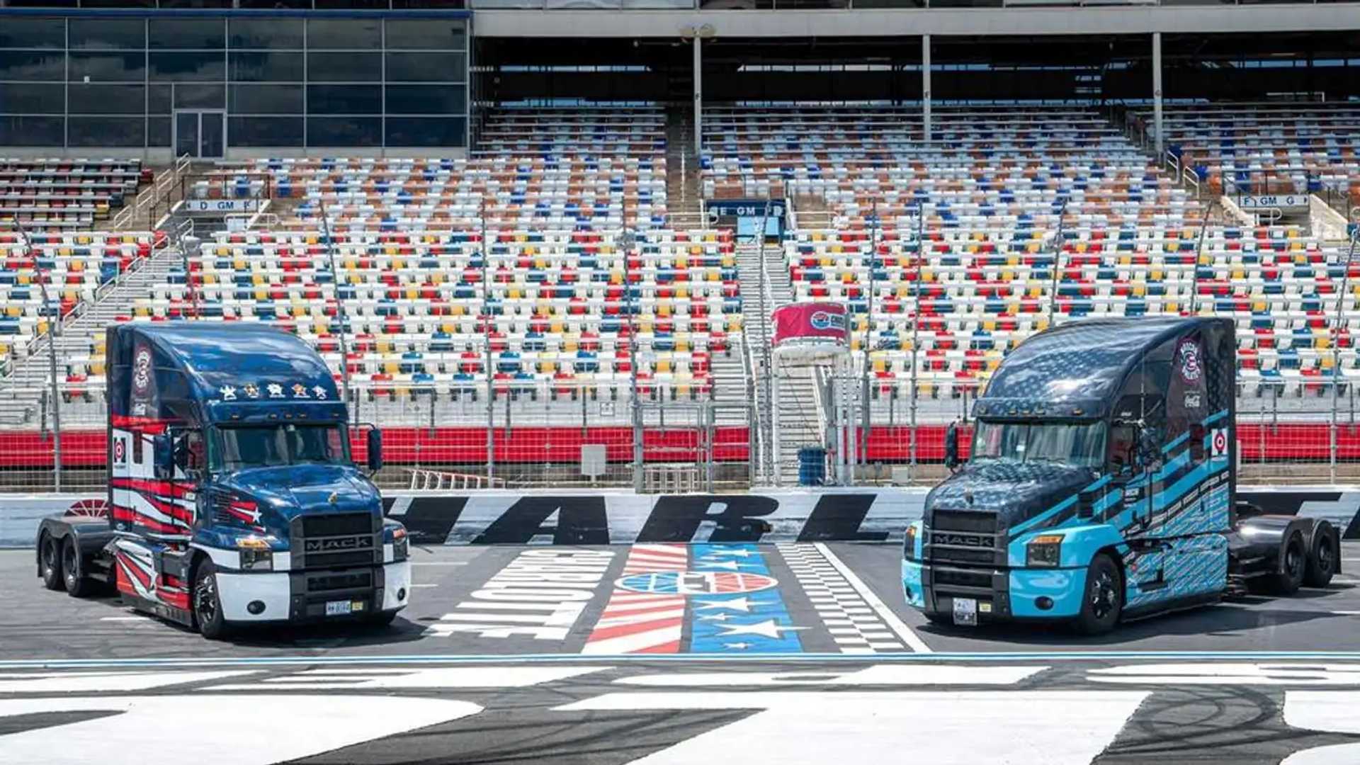 Mack Anthem: el transportador oficial del Nascar, con nuevos esquemas ...