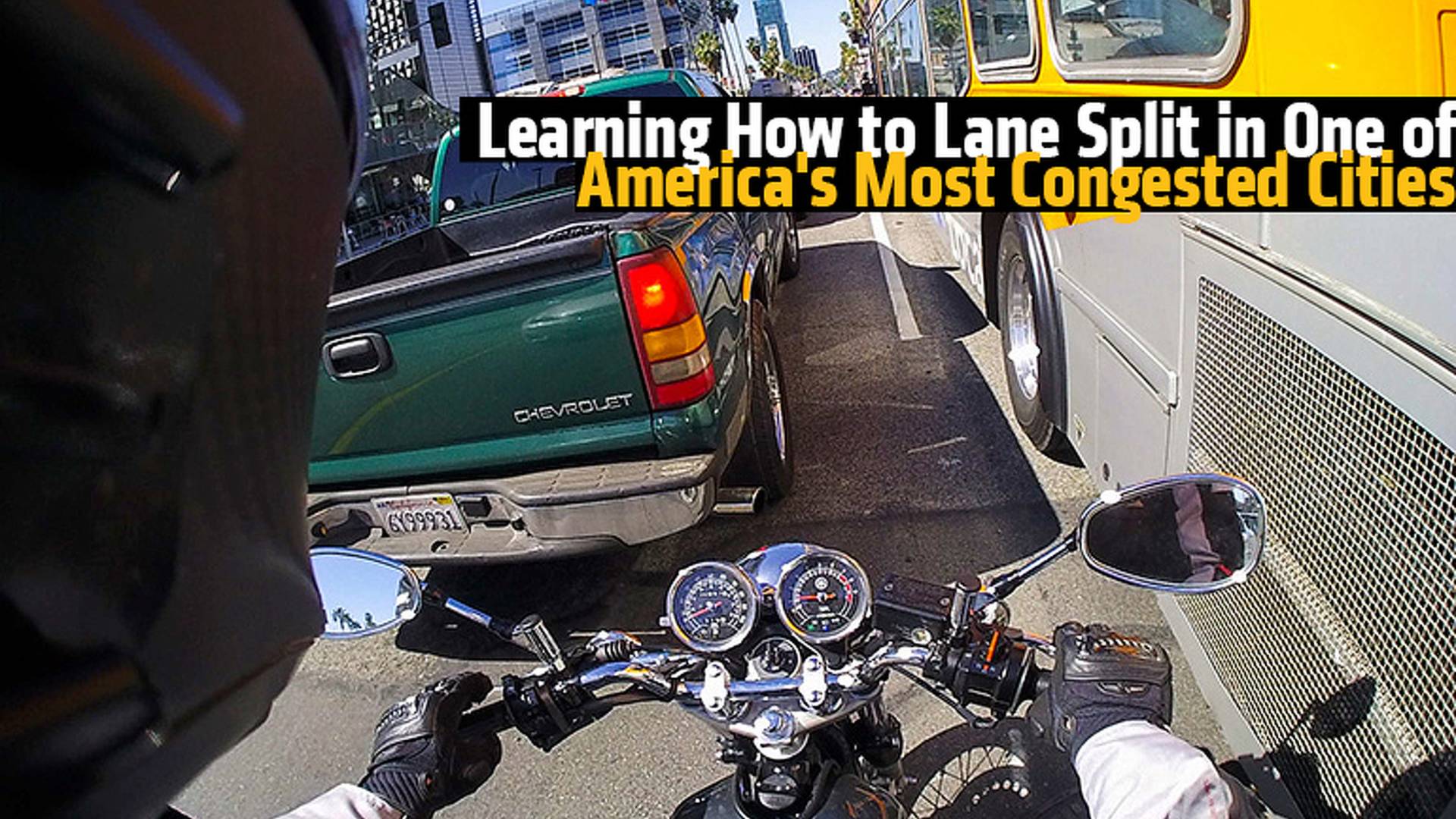 Learning How to Lane Split in One of America's Most Congested Cities