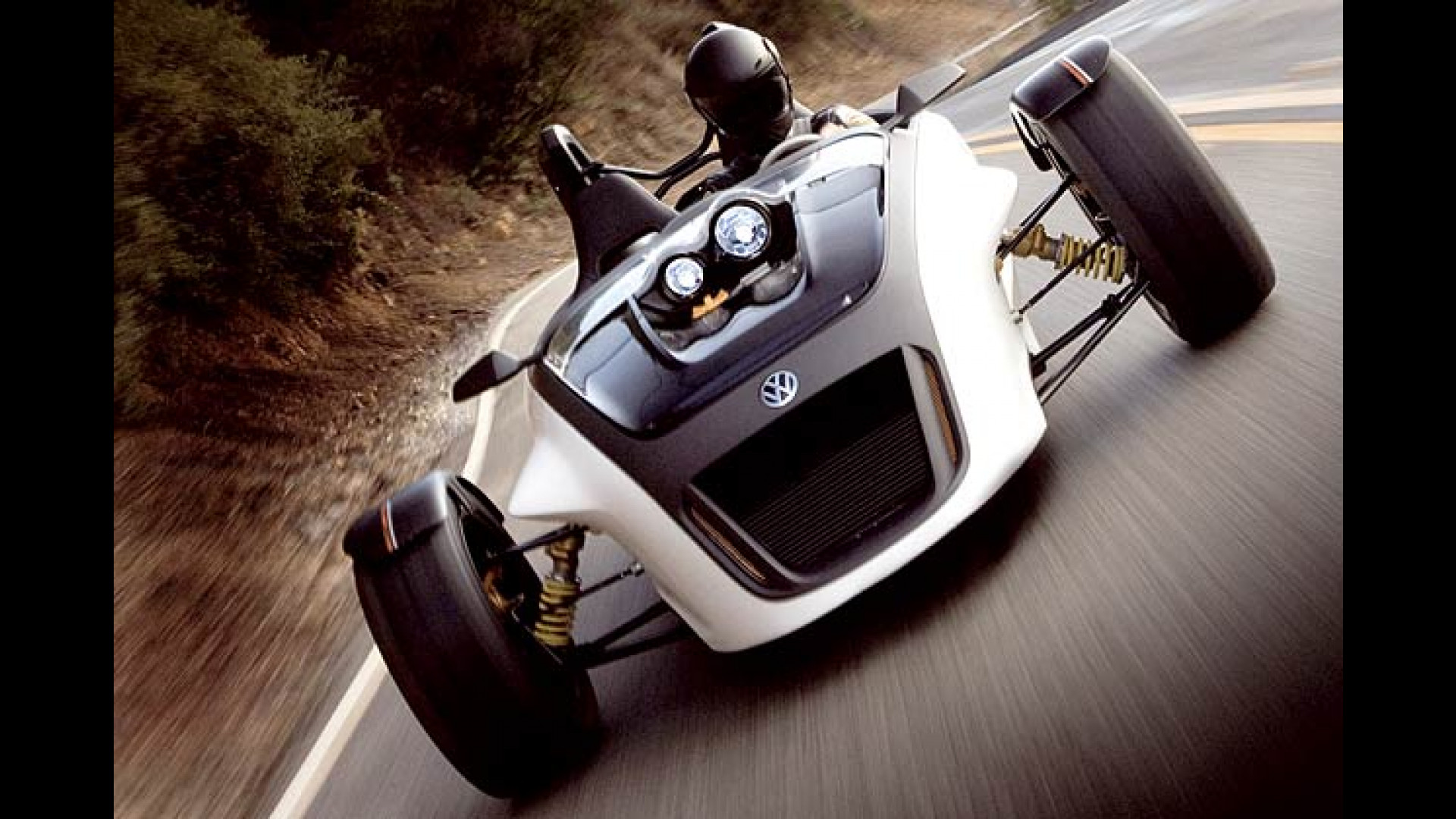 Dreiradstudie VW GX3: Schneller mit einem Rad weniger