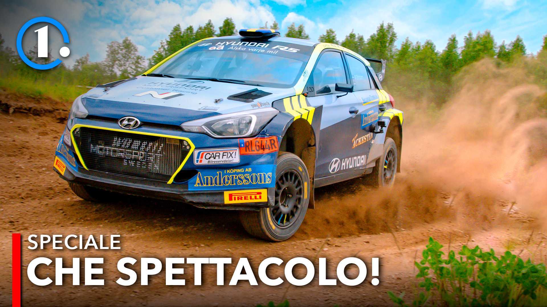 A 150 km/h in Lapponia su un'auto da rally, video, sound, pov