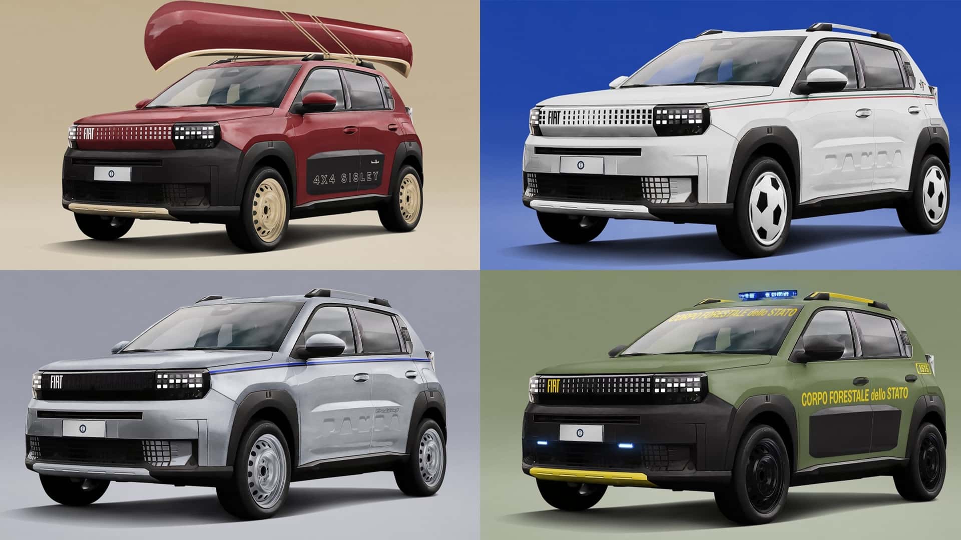 Le trasformazioni della Fiat Grande Panda