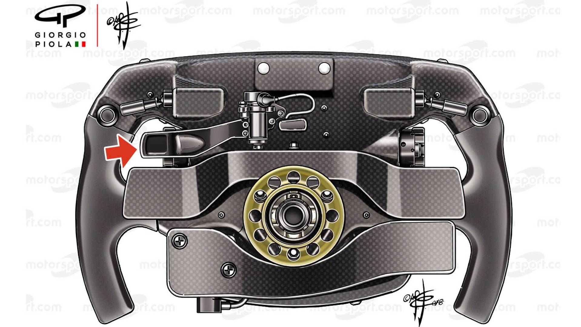 Le mystère de la troisième palette du volant Ferrari de Vettel...