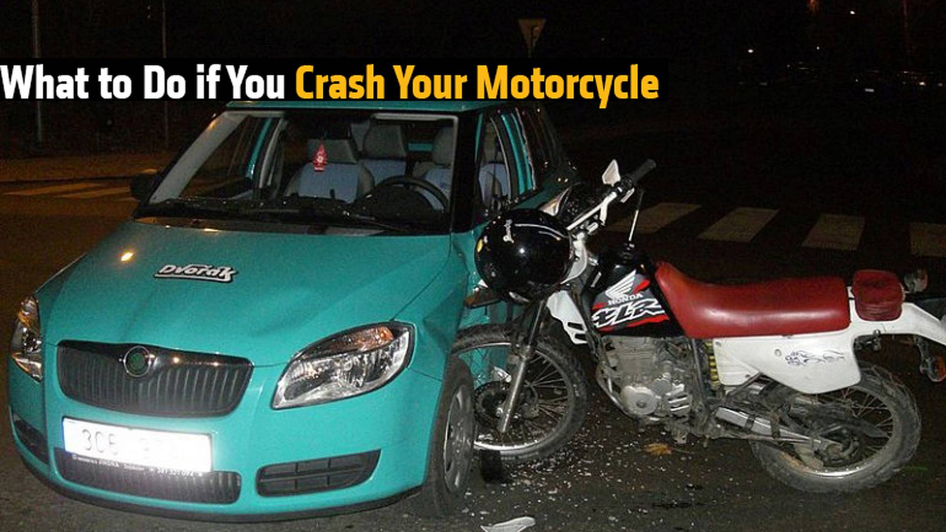 What to Do if You Crash Your Motorcycle