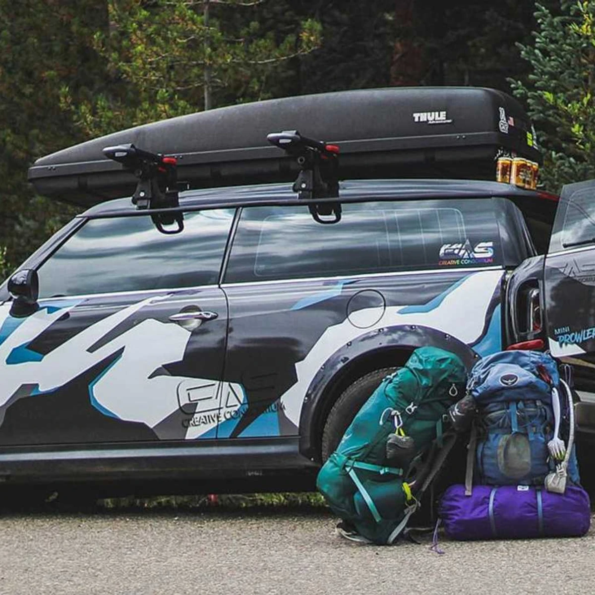 Lifted Mini Cooper Camper