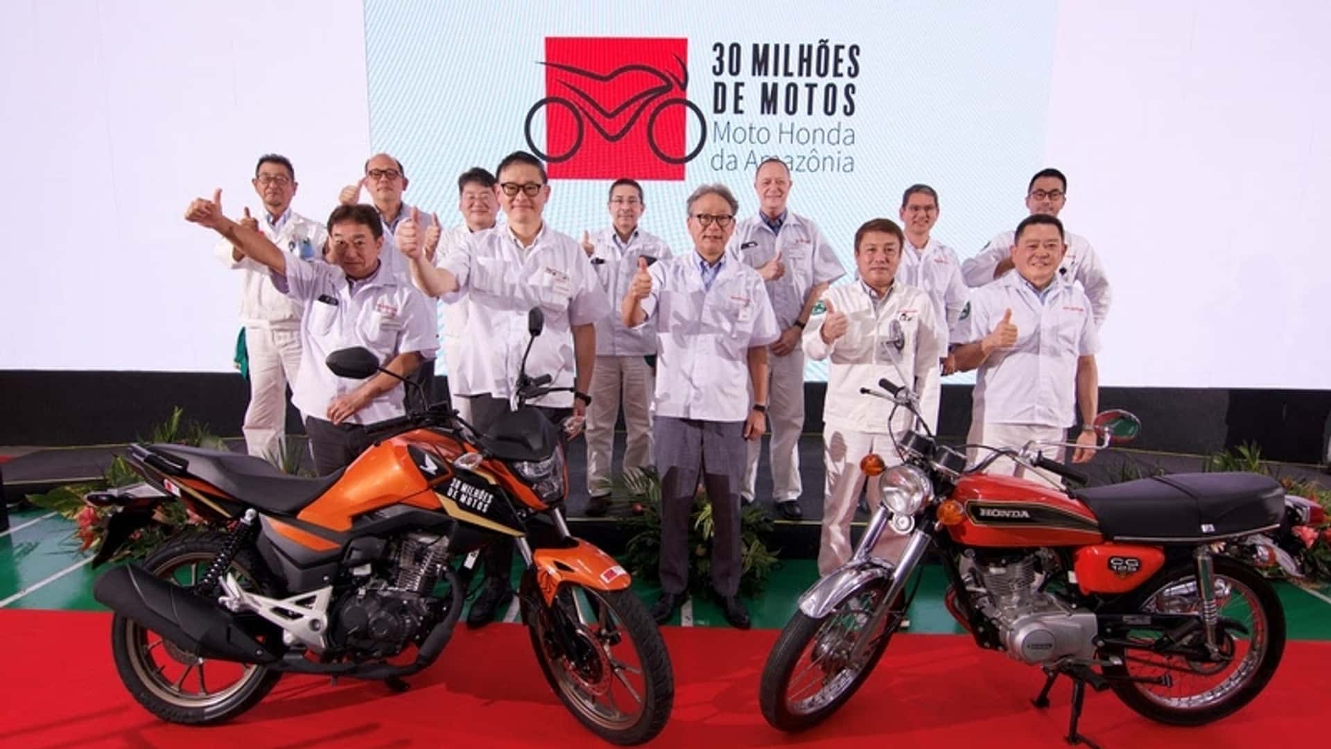 CG 160 2025 marca 30 milhões de motos Honda fabricadas no Brasil