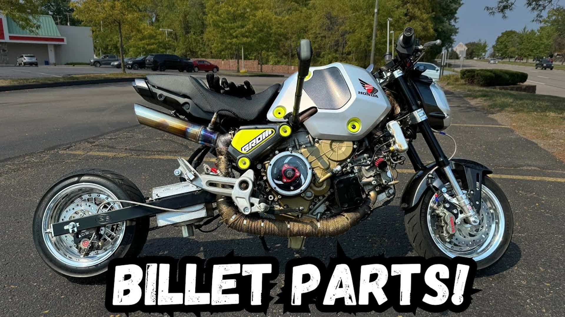 This Crazy Panigale-Swapped Honda Grom Gets A Bunch Of Blingy Upgrades
