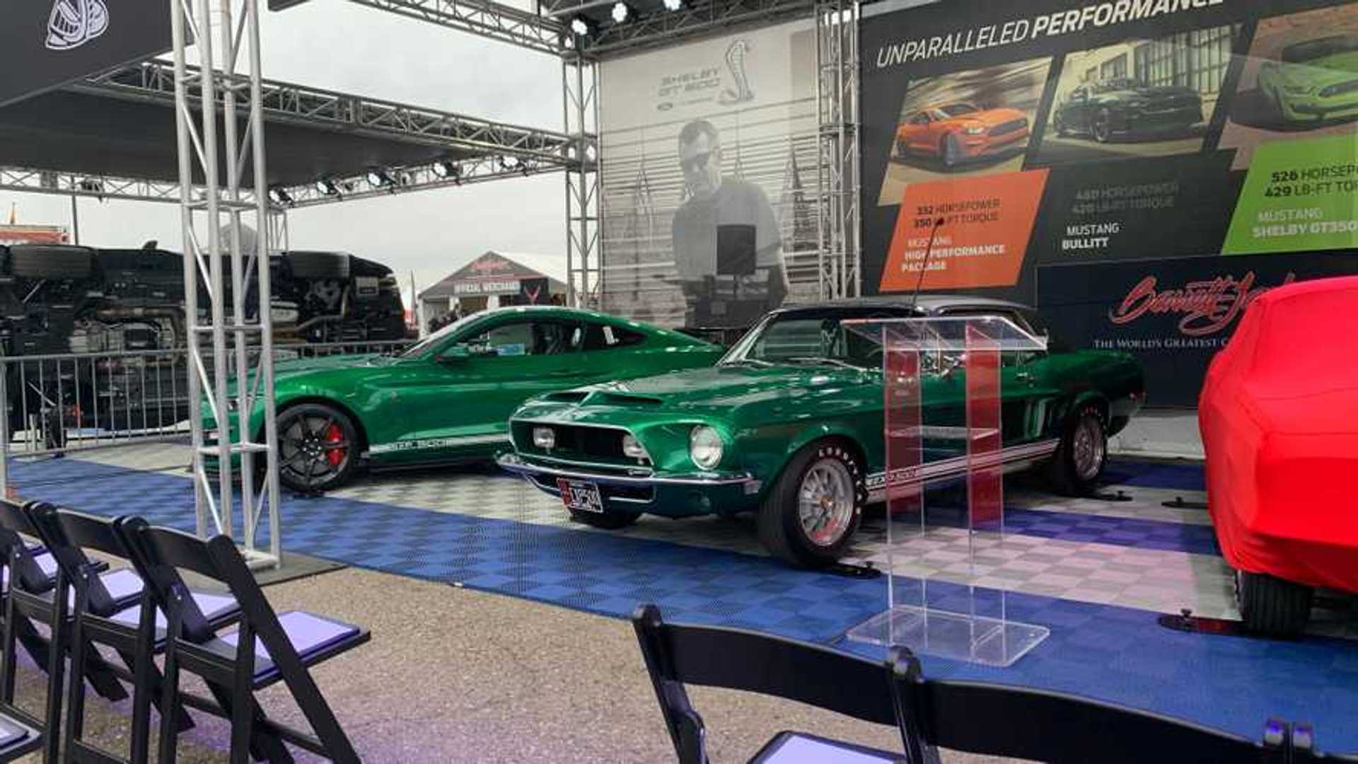 Restored 'Little Red' Unveiled Onstage Next To 'Green Hornet' | Motorious