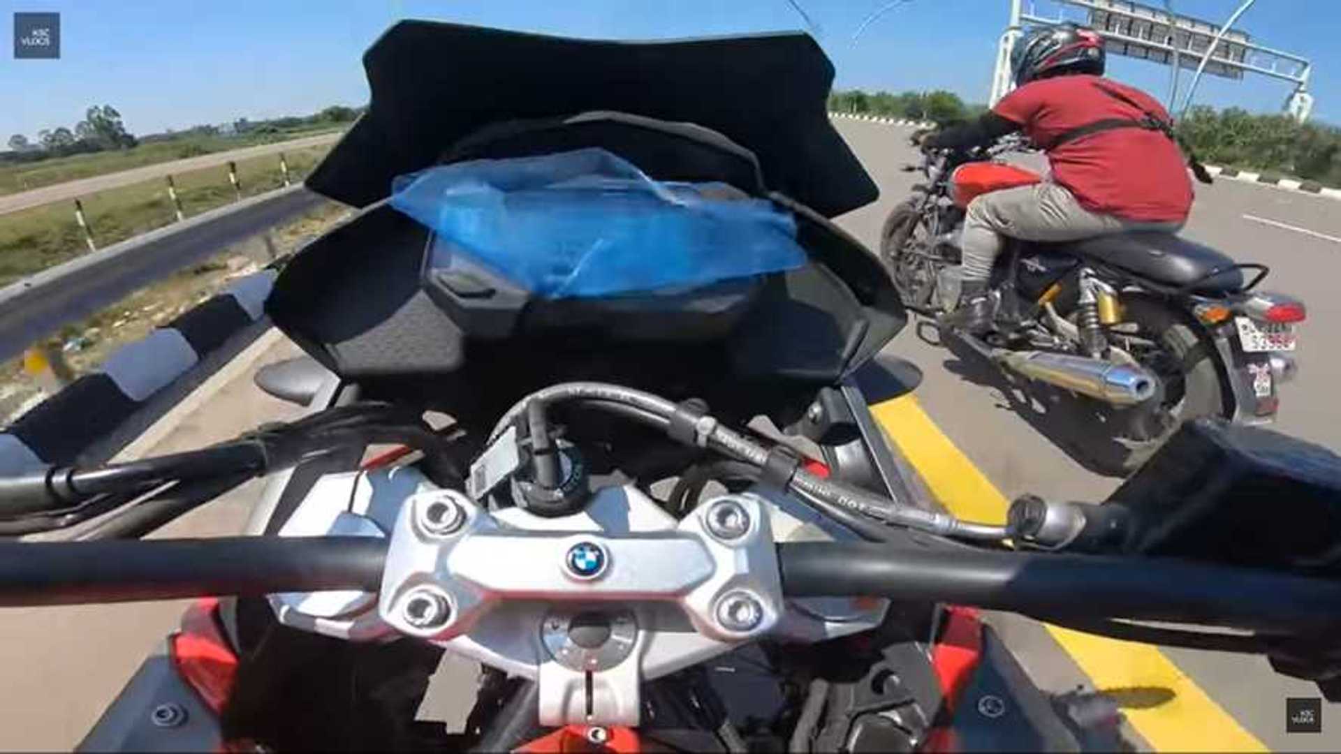 Drag Racing A BMW Against A Royal Enfield, Who Wins?