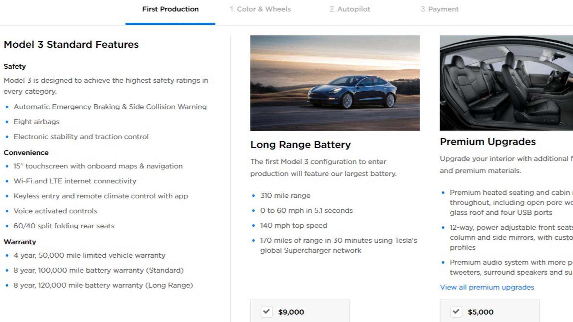 Quel est le coût de fabrication de la Tesla Model 3