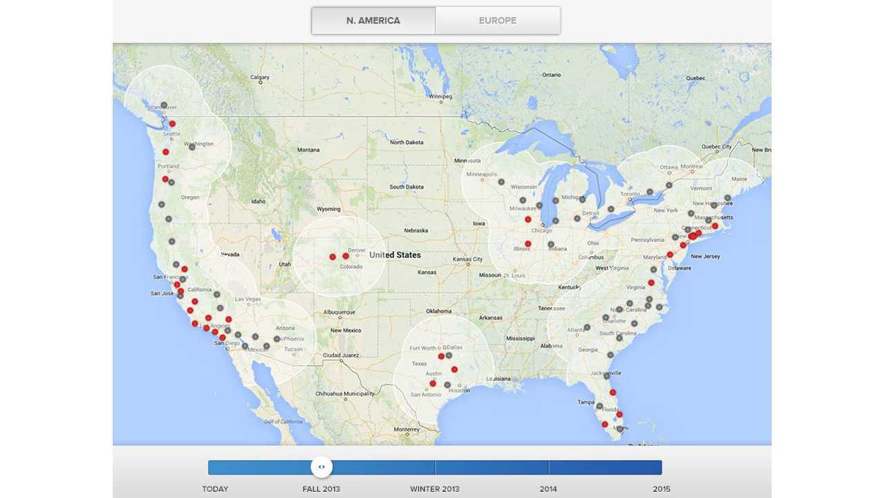 Tesla Supercharger Map: An Explanation of the Meaning of Those ...
