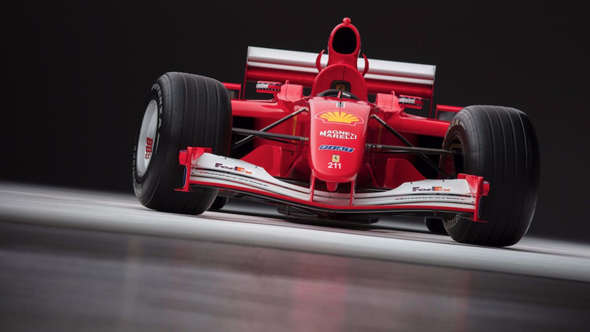 El Ferrari F2001 de Schumacher, subastado por una cifra astronómica