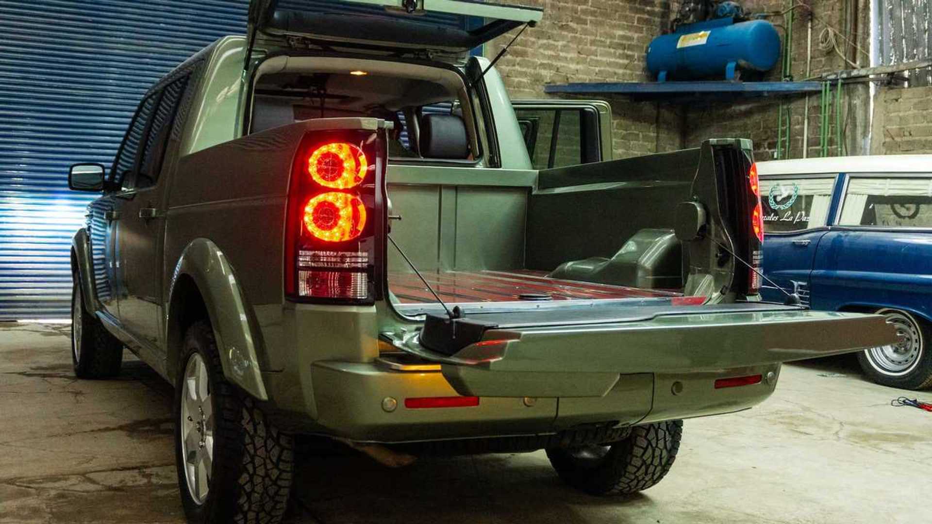 ¡Alucina con este Land Rover Discovery 4 convertido en pick-up!