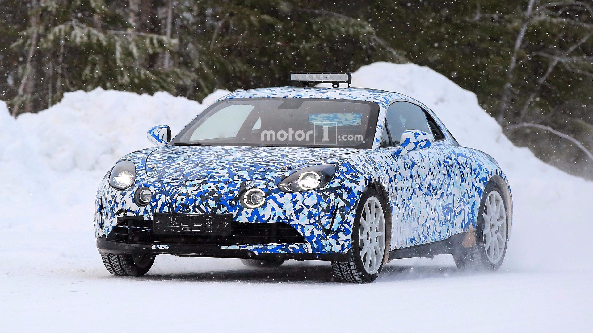 Alpine A120 - Les photos des essais sur neige