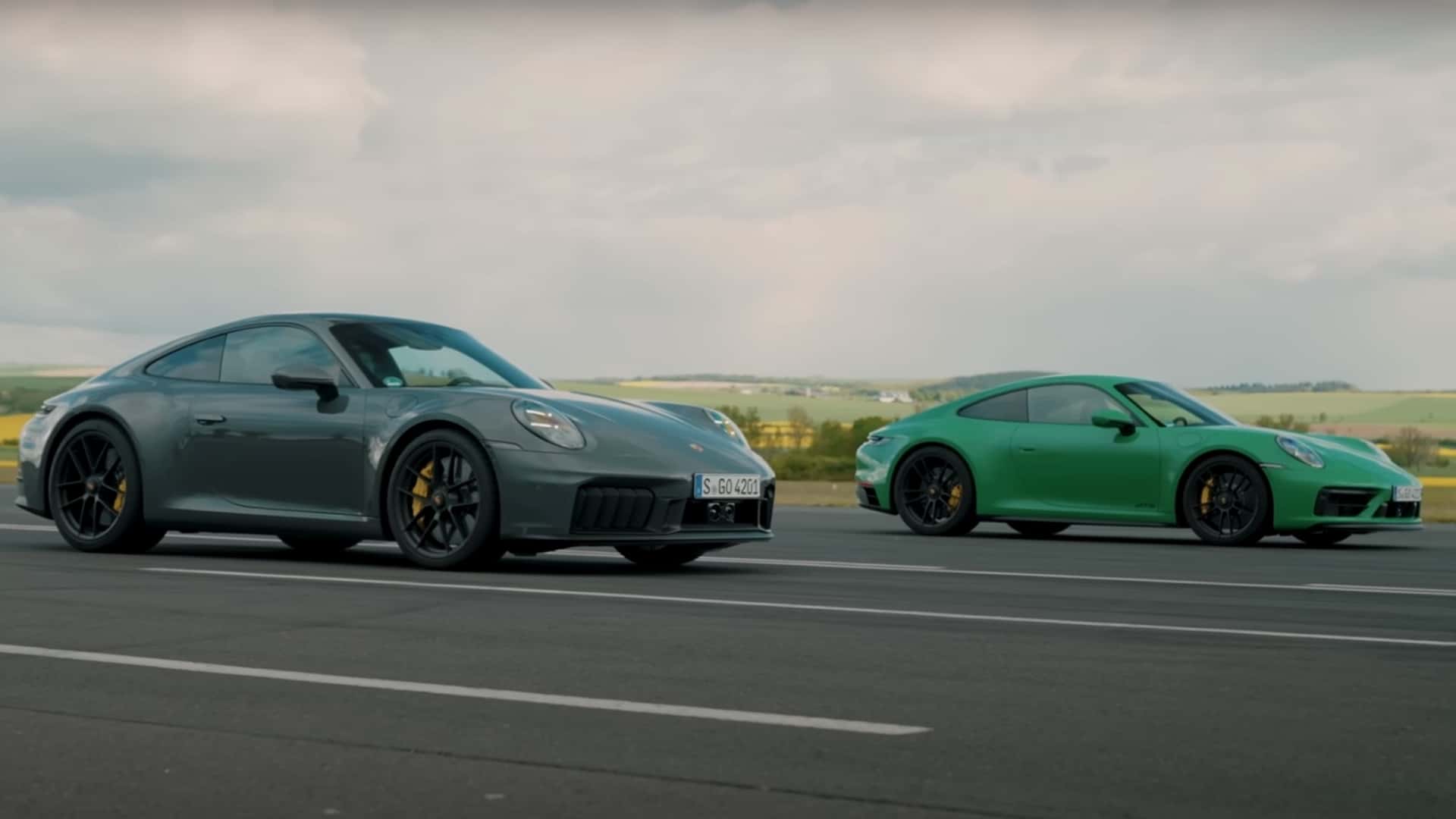 Hibrit 911, Carrera GTS ile arasındaki farkları drag pistinde sergiledi