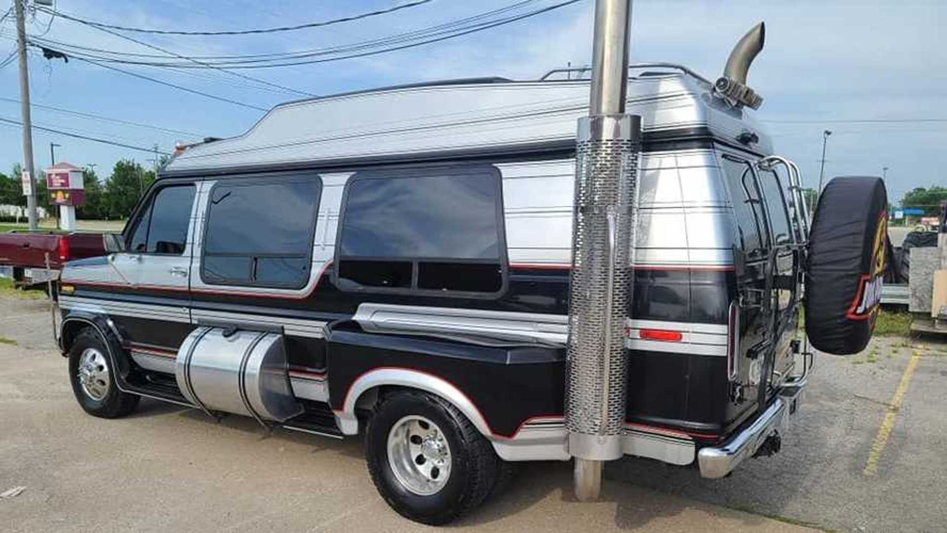 Radical Dually Van Has Real Exhaust Stacks And A 60-Gallon Tank ...