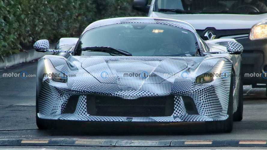Ferrari Next-Gen Hybrid Hypercar Test Mule Spied Without Any Camo Wrap