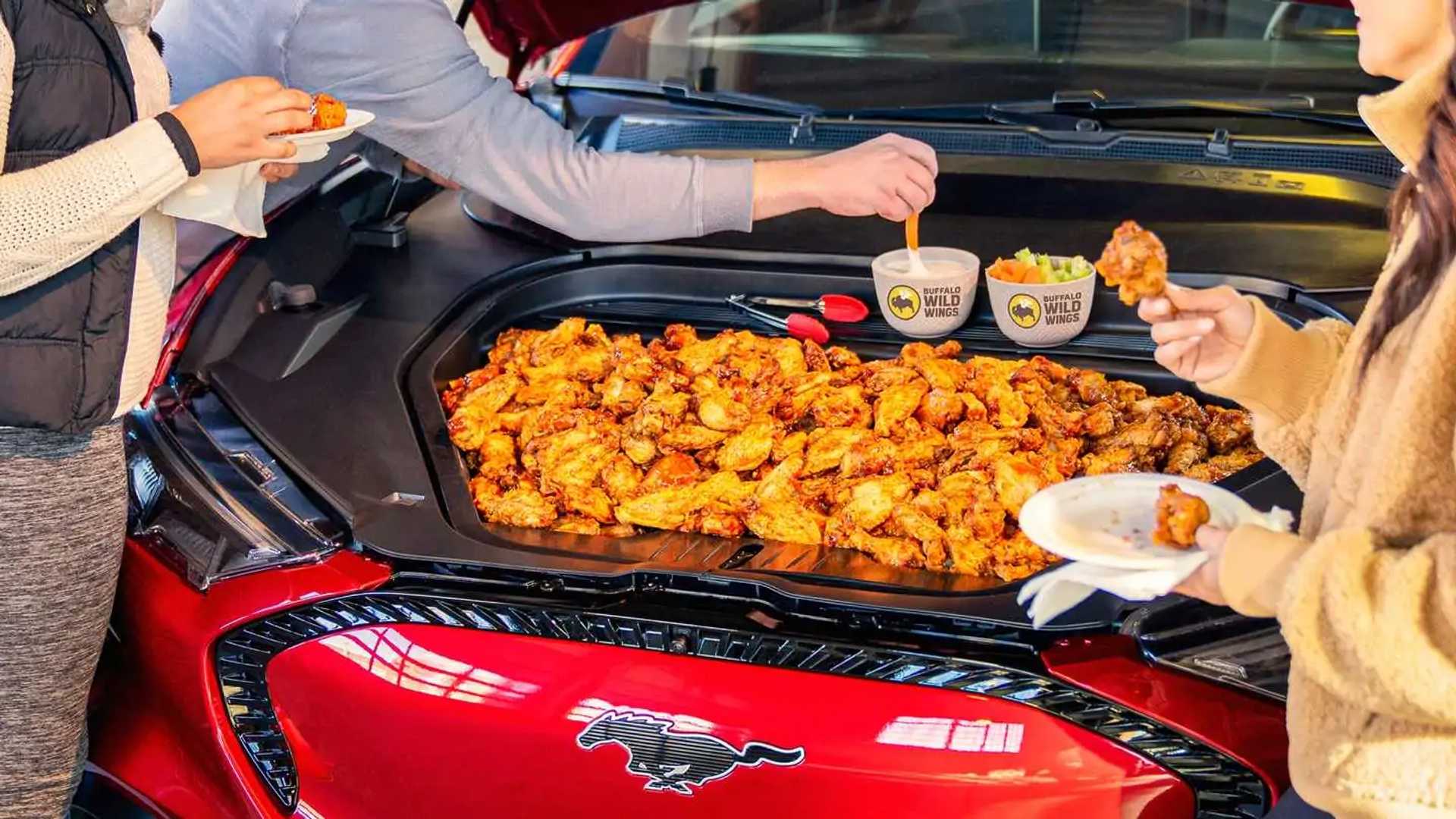 Ford Loses Mind, Fills Mustang Mach-E Frunk With Shrimp