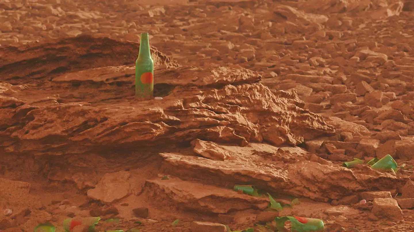 Elon Musk's Tesla Roadster Reaches Colonized And Littered Mars