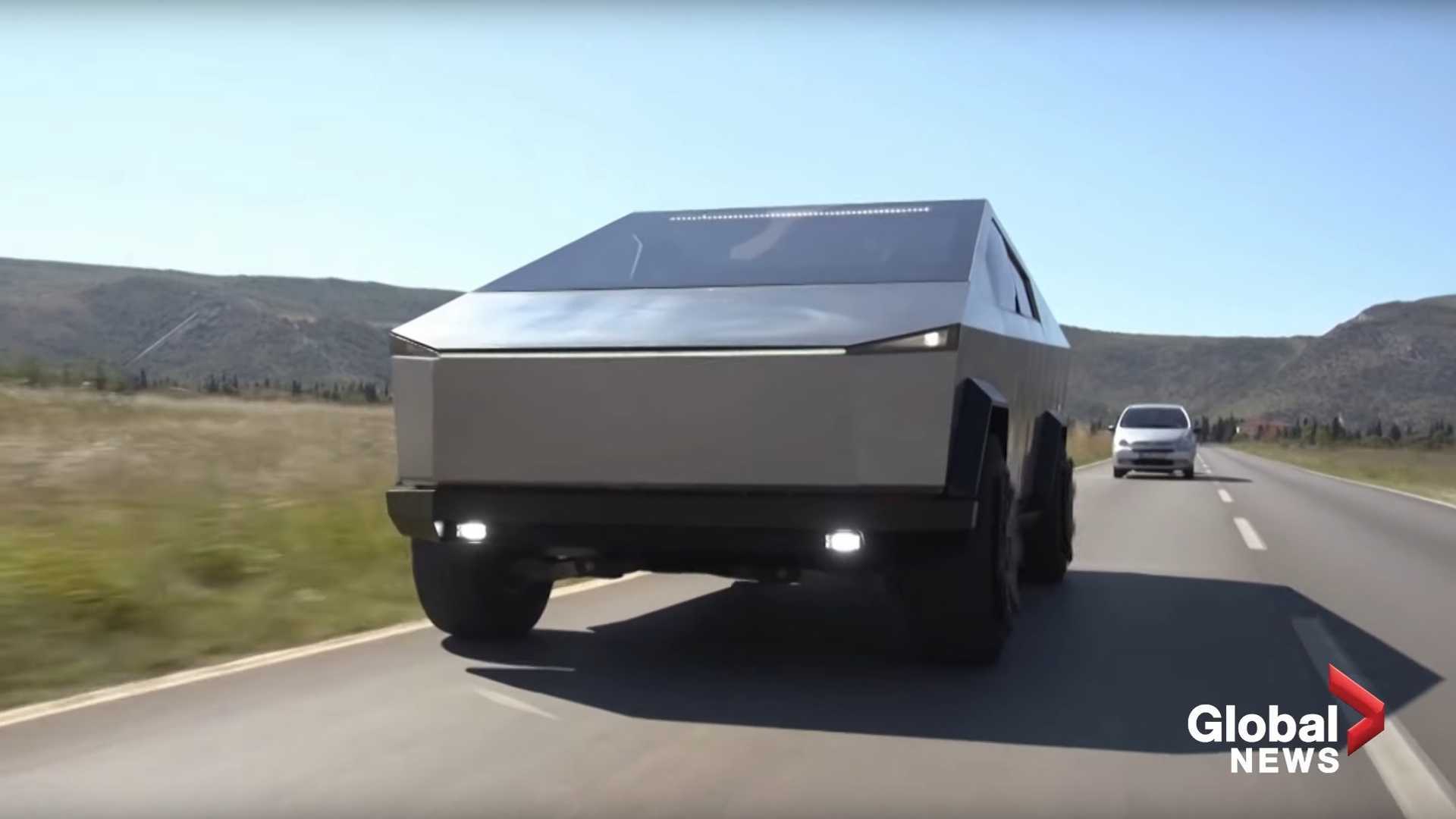 Ford F-150 Raptor Changes Its Skin To Look Like The Tesla Cybertruck