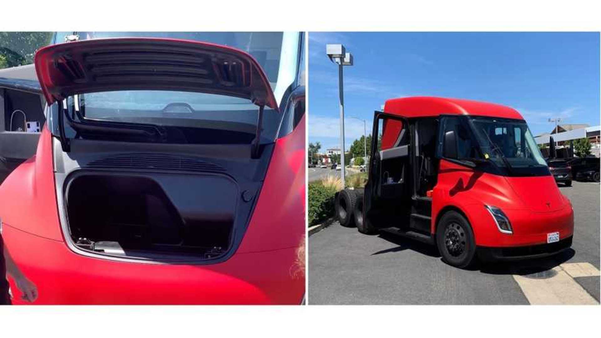 Here's The Tesla Semi's Frunk (Front Trunk)
