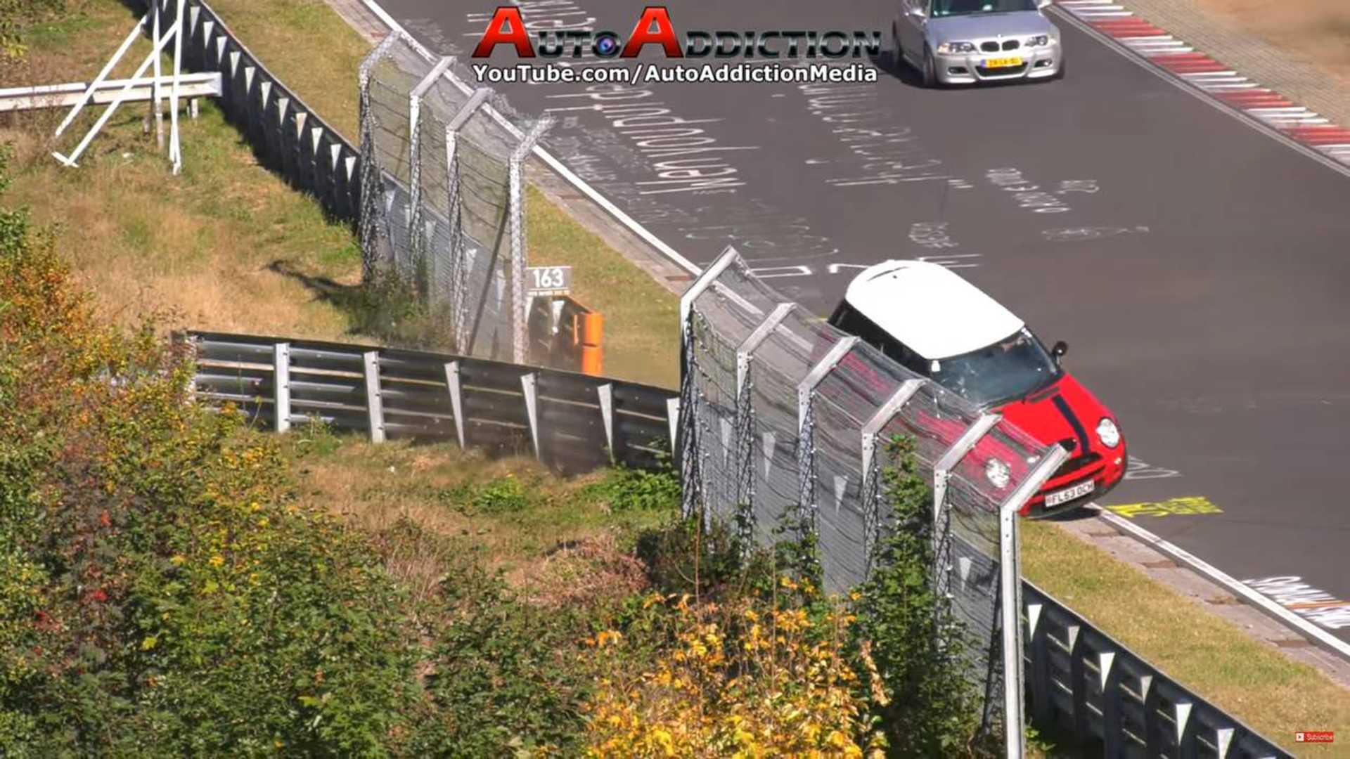 This violent Mini Cooper crash makes our head hurt