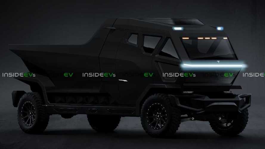 Insane Monster Tesla Cybertruck Makes Regular Pickup Trucks Look Puny