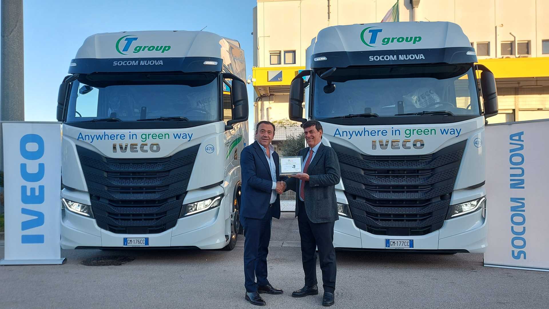 Iveco consegna 10 S-Way a biometano a Tservice Spa