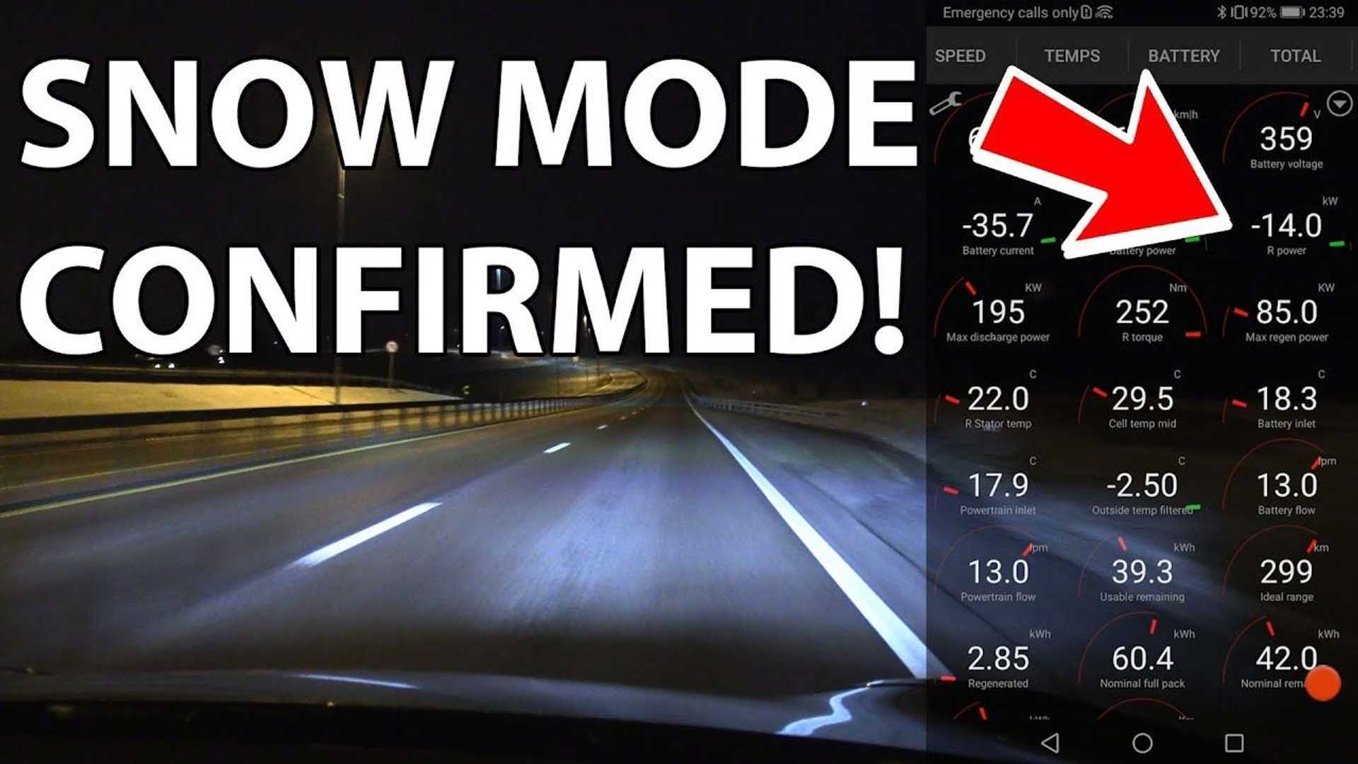 Bjørn Nyland Discovers 'Snow Mode' In New Model 3 With 60 kWh Pack
