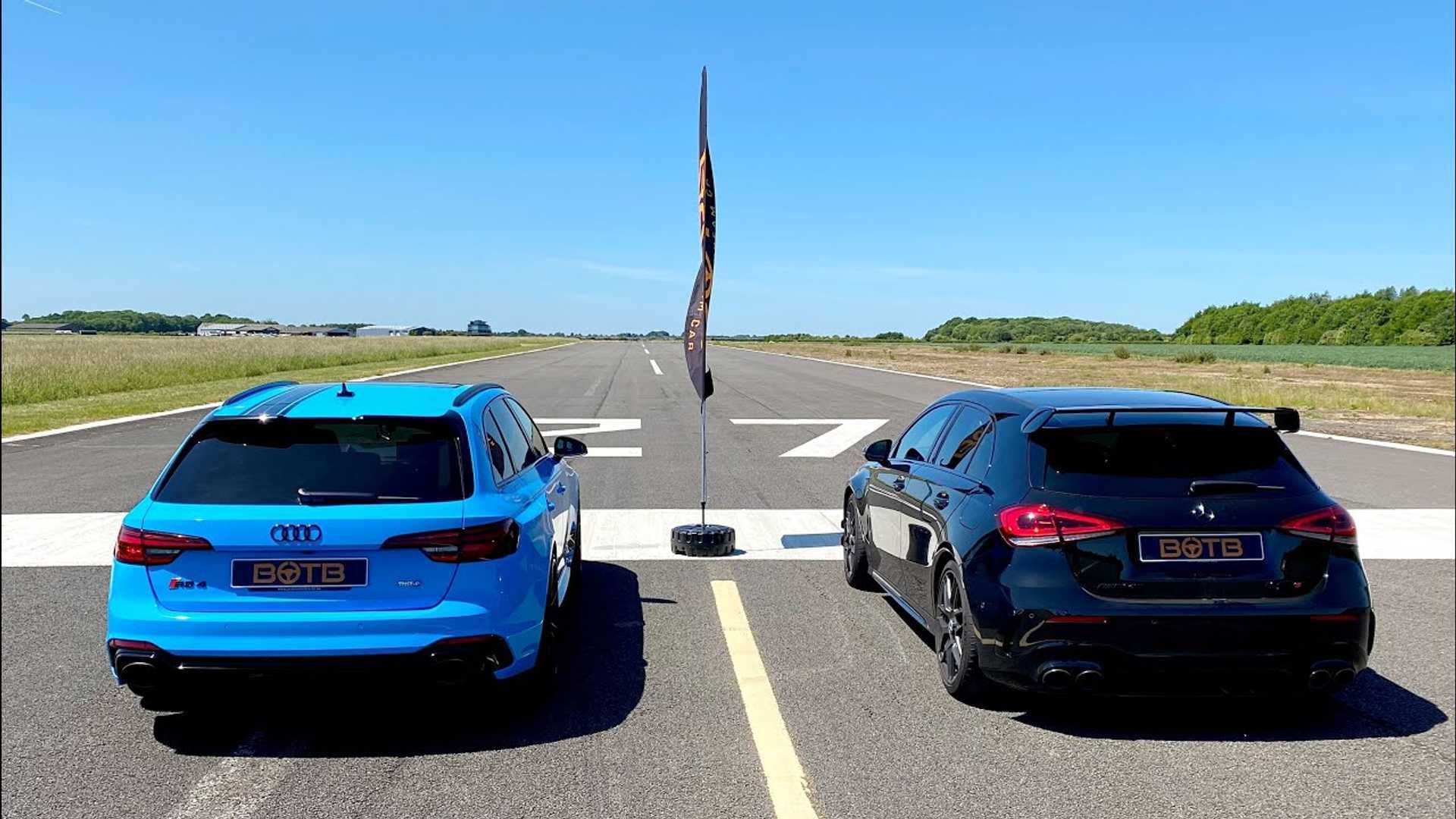 Mercedes-AMG A45 S Drag Races Audi RS4 Avant To Impressive Results
