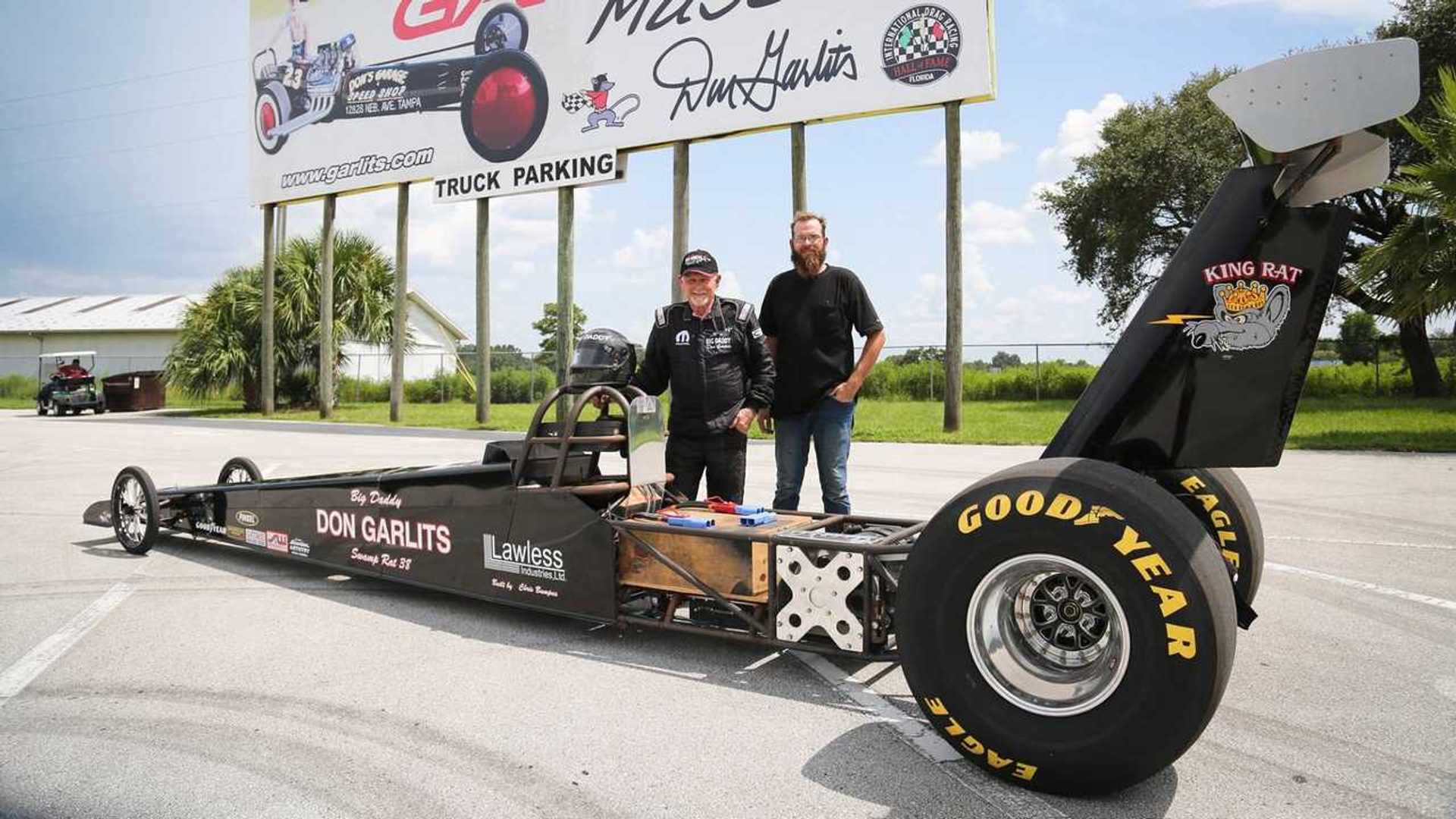 At 87, Don “Big Daddy” Garlits Breaks EV Dragster Record: Video