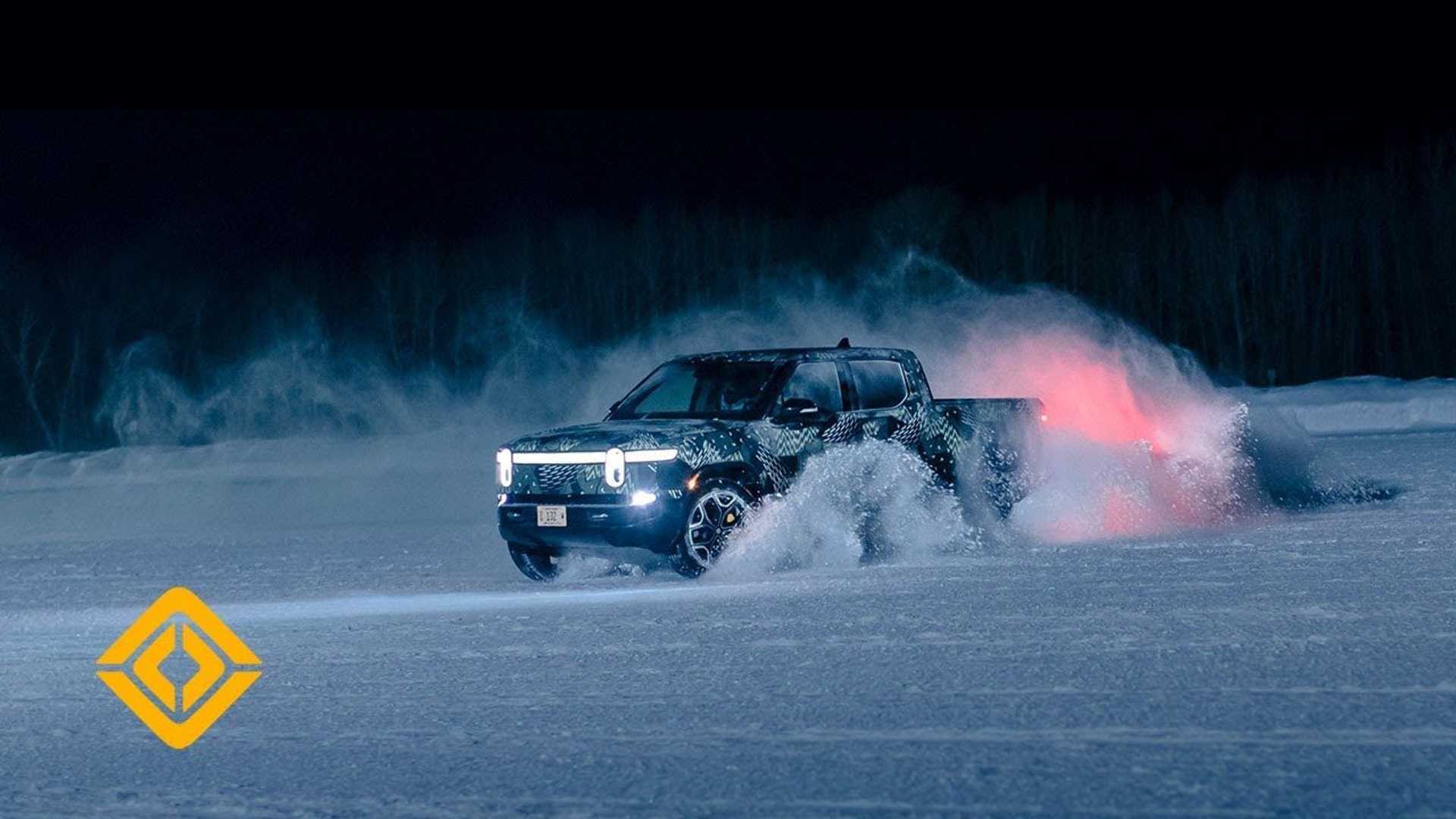 Watch Rivian R1T Electric Truck Cold Weather Testing In Minnesota