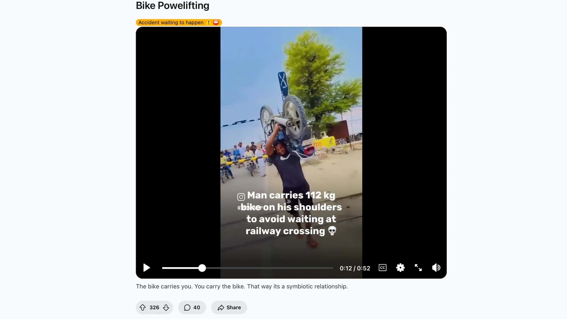 Screw Waiting to Cross Train Tracks, Just Put Your Motorcycle On Your ...